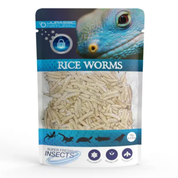 Food: Superfresh Rice Worms (Pisces) 15g | Aquatic Maintenance Tasmania